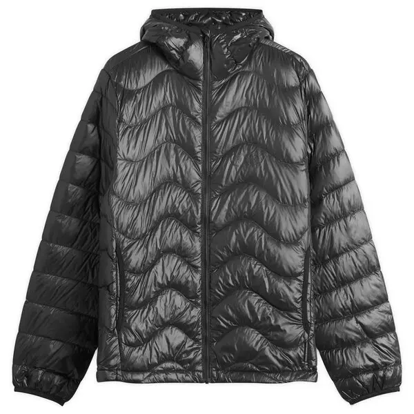 PURPLE MOUNTAIN OBSERVATORY Waves Hooded Puffa Jacket - Black