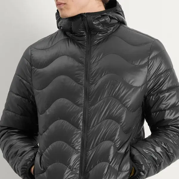 PURPLE MOUNTAIN OBSERVATORY Waves Hooded Puffa Jacket