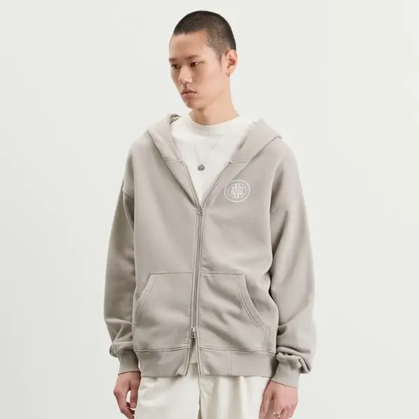 END. Leisure Zip Hoodie - Ash Grey