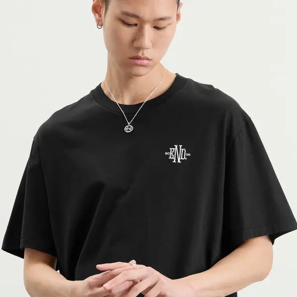 END. Monogram T-shirt - Black