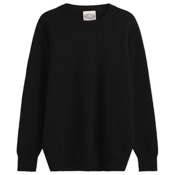 JAMIESON'S OF SHETLAND Crew Knit - Black