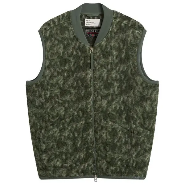 Universal Works End. X Snug Gilet - Olive