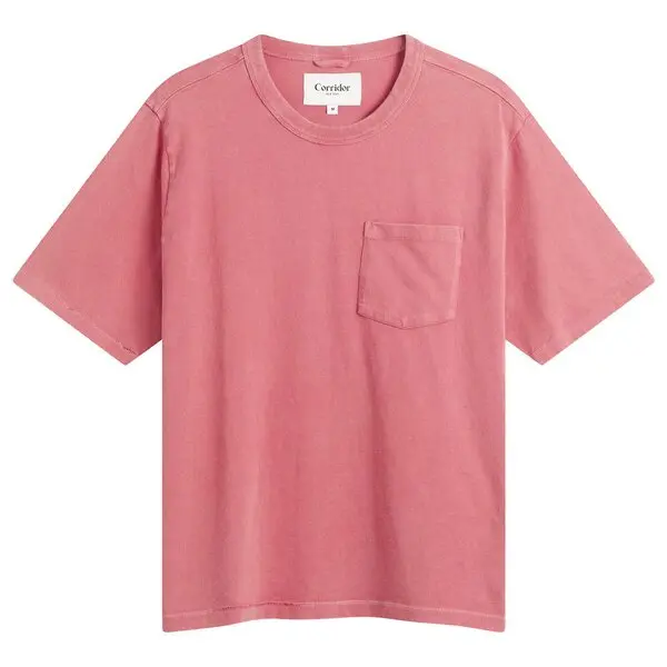 CORRIDOR Garment Dye T-shirt - Red