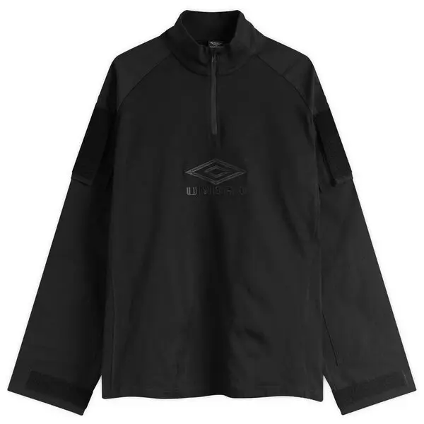 UMBRO BY SLAM JAM Tactical Half Zip Sweat - Black