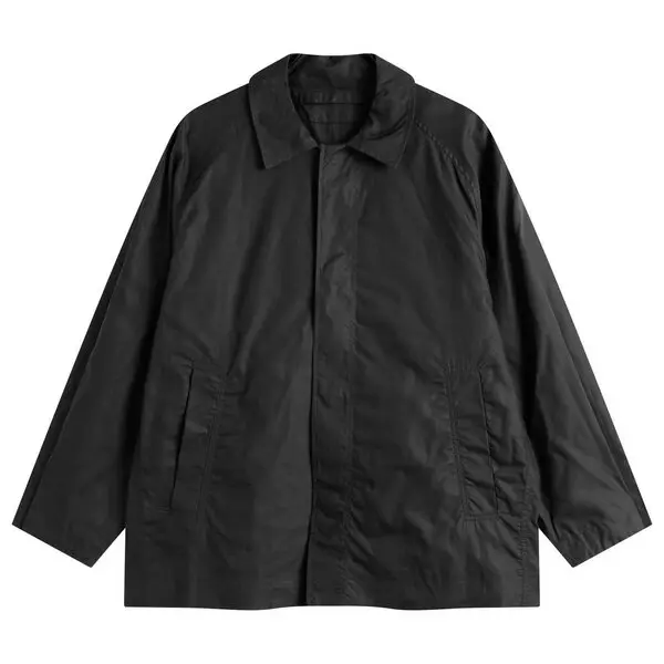 BASERANGE Even Waxed Cotton Jacket - Black
