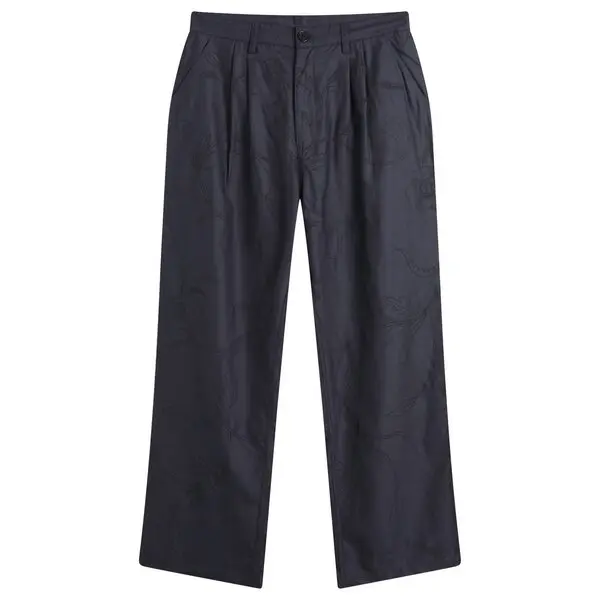 KARDO Antonio Double Pleat Trousers - Navy