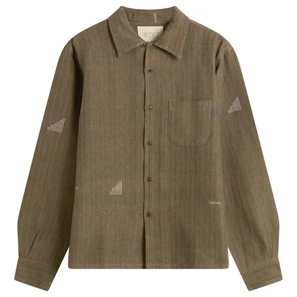 KARDO Chintan Boxy Fit Shirt - Olive
