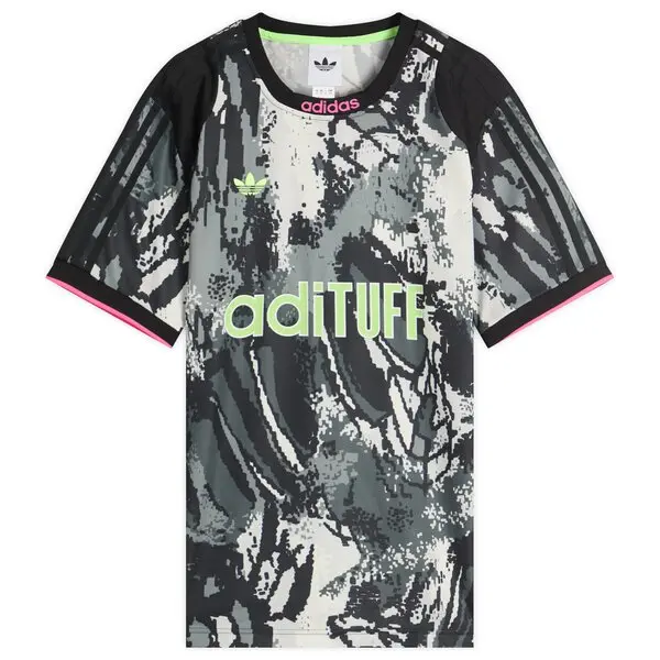 Adidas Archive All Over Print Jersey - Grey