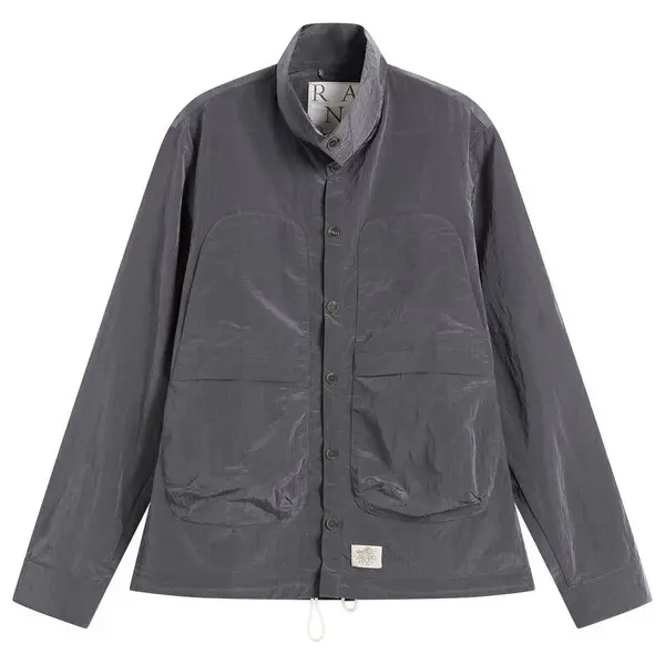 RANRA Epitome Shiny Nylon Overshirt - Peat