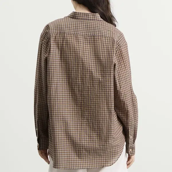 Auralee Airy Light Cotton Check Shirt