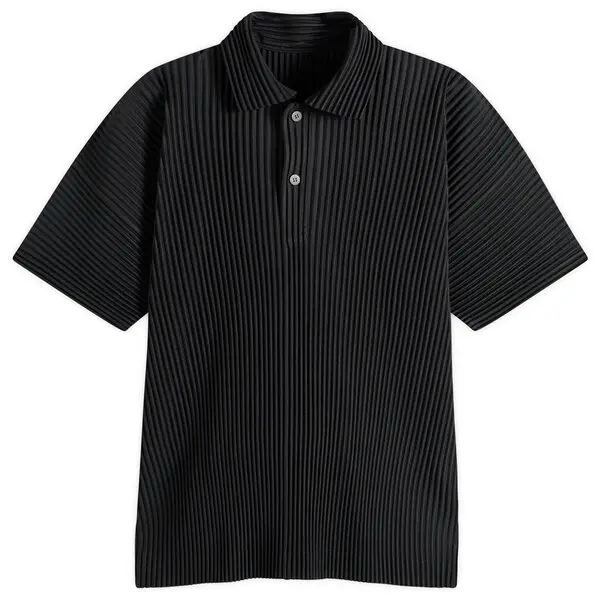 Issey Miyake Pleat Short Sleeve Shirt - Black