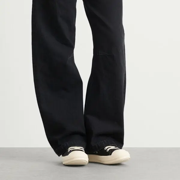 Rick Owens Leather Low Sneakers