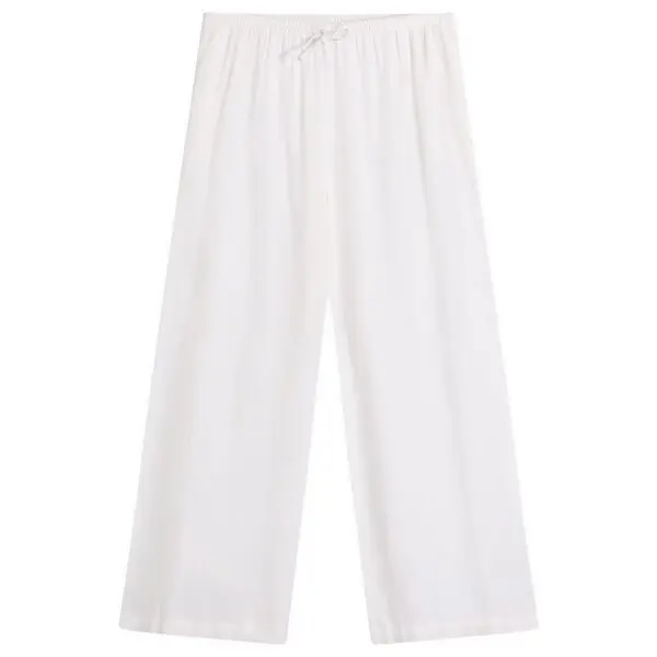 TALA Soft Linen Drawstring Trousers - Ivory