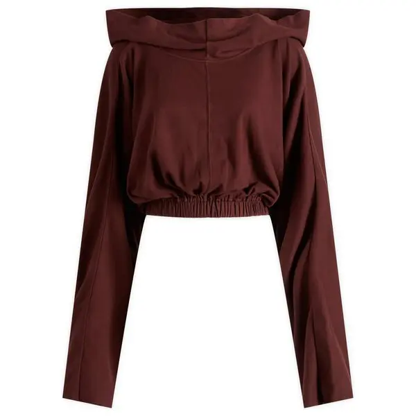 Rick Owens Cropped Hooded Tunic - Scab