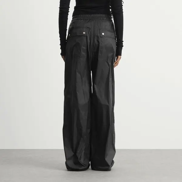Rick Owens Geth Belas Wide Leg Trousers - Black