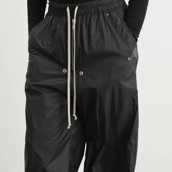 Rick Owens Geth Belas Wide Leg Trousers - Black