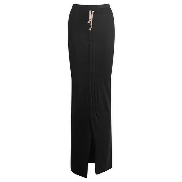 Rick Owens Soft Edfu Midi Skirt - Black