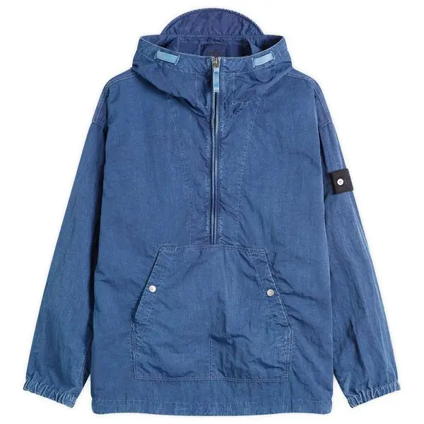 Stone Island Denim Research Nylon -tc Marmo Parka - Indigo