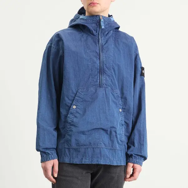 Stone Island Research Nylon-tc Marmo Parka - Indigo