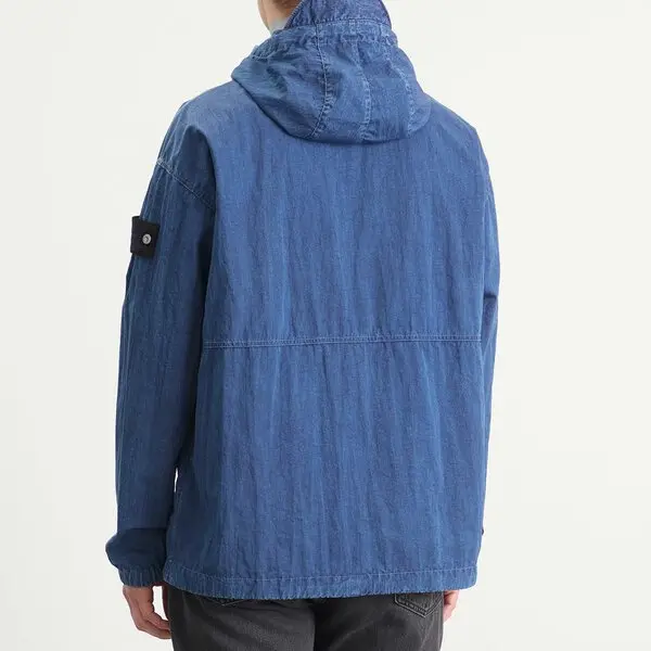 Stone Island Research Nylon-tc Marmo Parka - Indigo