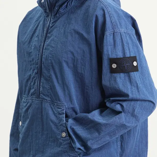 Stone Island Research Nylon-tc Marmo Parka - Indigo