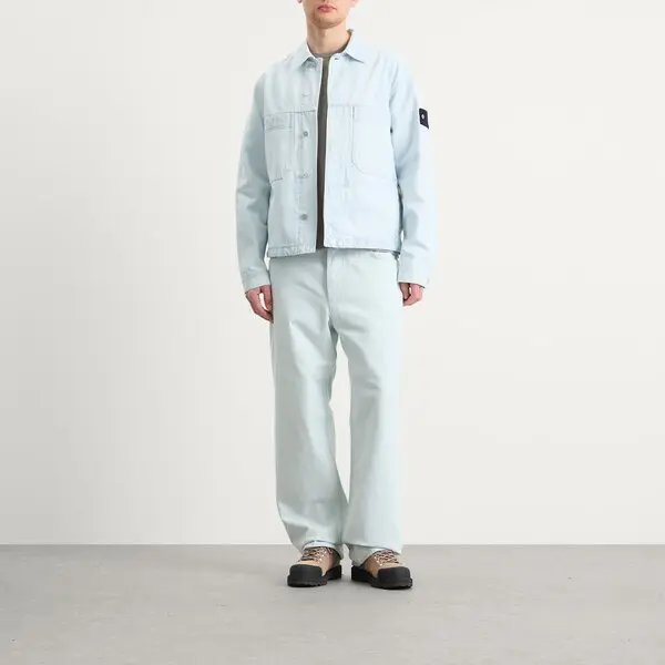 Stone Island Denim Research Ultra Bleached Denim Jacket