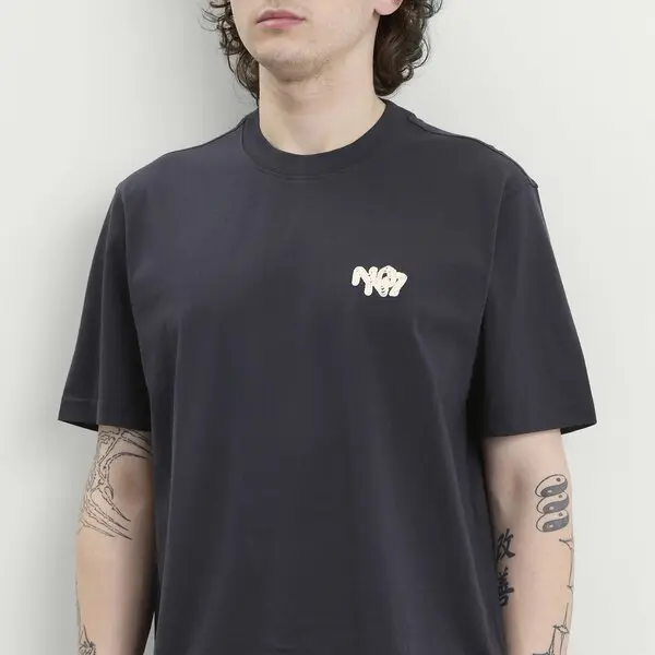 Nn07 Adam Twin Needle Embroidered T-shirt