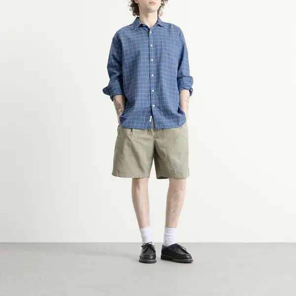 FORET Scout Loose Weave Check Shirt