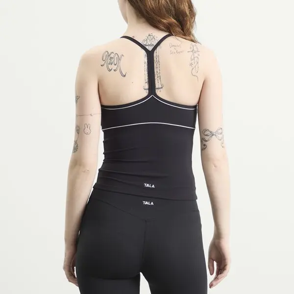 TALA Dayflex Contrast Sweetheart Vest - Shadow Black