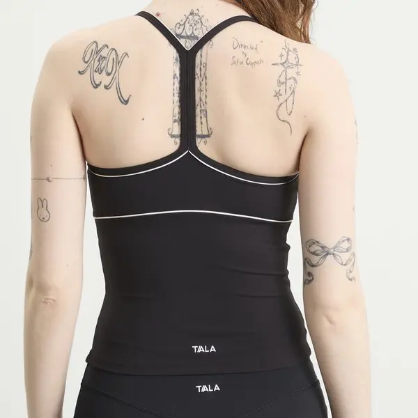 TALA Dayflex Contrast Sweetheart Vest - Shadow Black