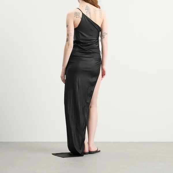Rick Owens Asymmetrical Maxi Dress - Black