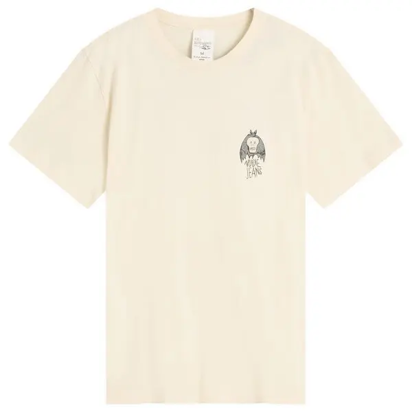 Nudie Jeans Roy The Bat T-shirt - Ecru