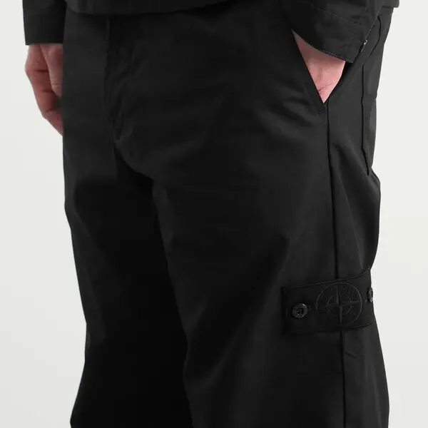Stone Island Ghost All Weather Cotton Canvas Trousers