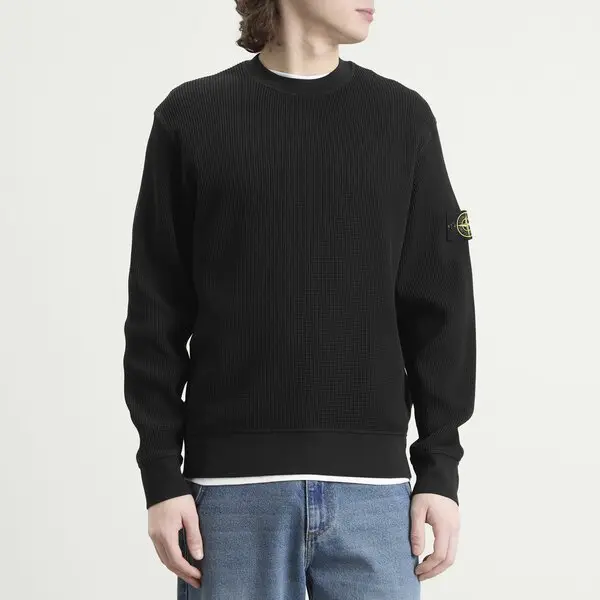 Stone Island Waffle Crew Neck Sweatshirt