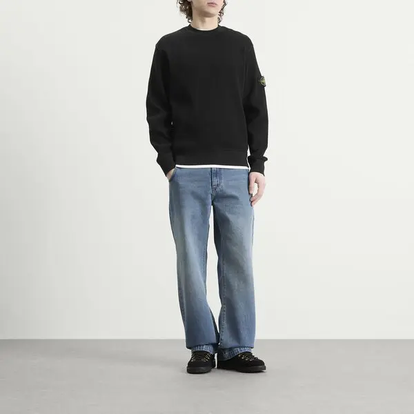 Stone Island Waffle Crew Neck Sweatshirt