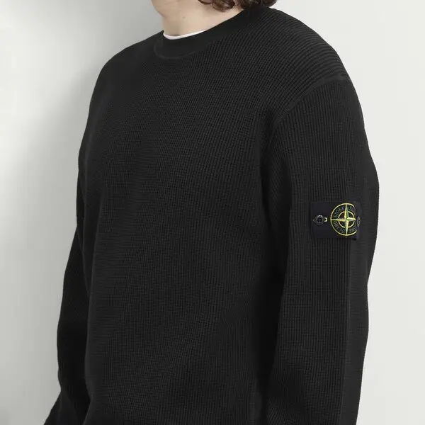 Stone Island Waffle Crew Neck Sweatshirt
