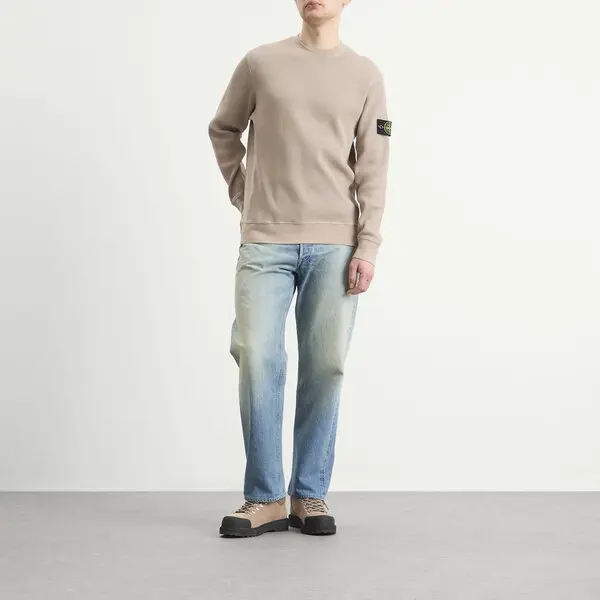 Stone Island Waffle Crew Neck Sweatshirt