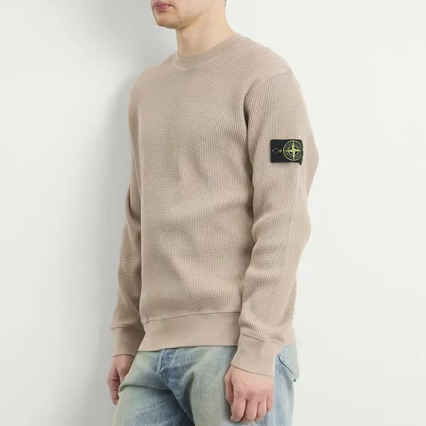 Stone Island Waffle Crew Neck Sweatshirt
