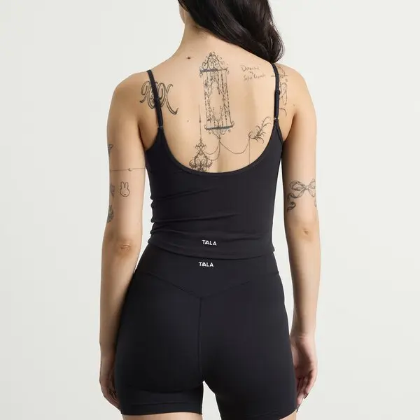 TALA Dayflex Scoop Back Vest - Shadow Black