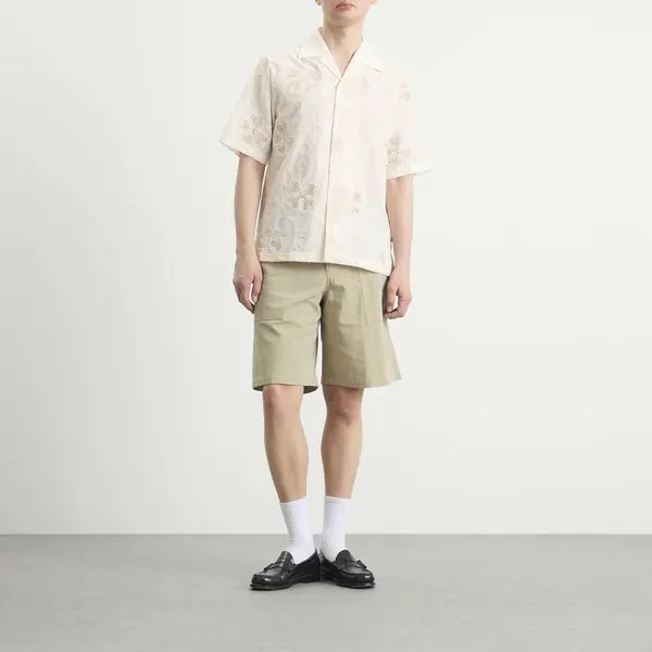Nn07 Ben Embroidered Vacation Shirt