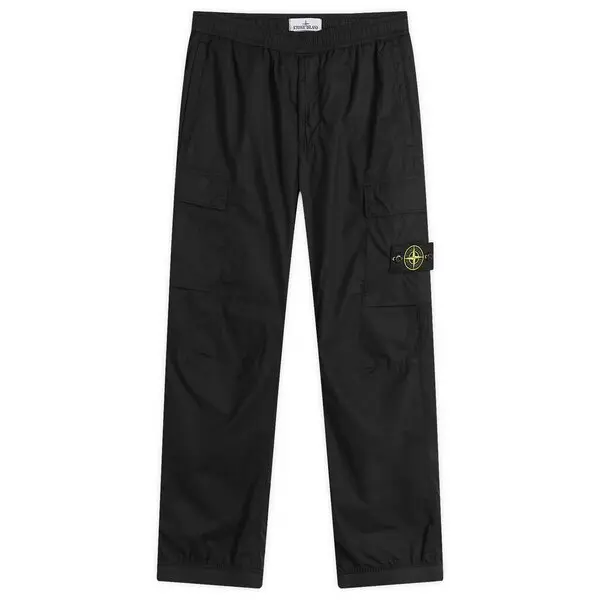 Stone Island Tela Paracadute Cargo Trousers - Black