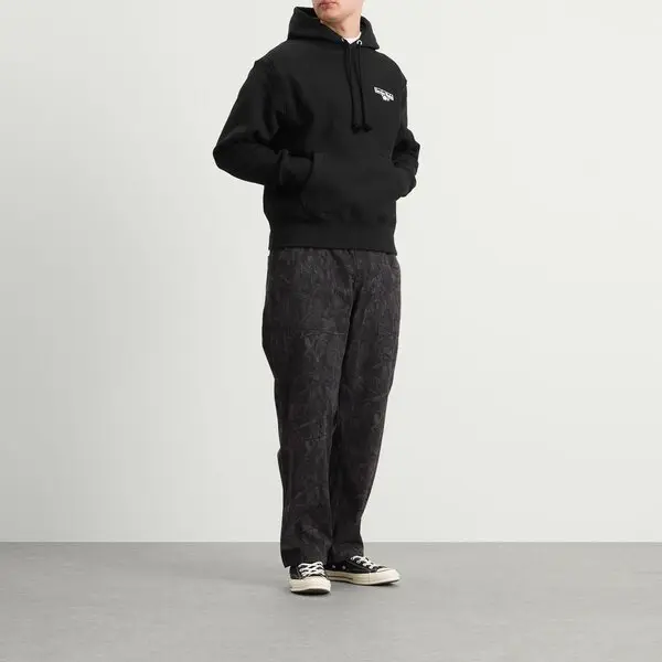 SERVICE WORKS Trademark Heavyweight Organic Cotton Hoodie - Black