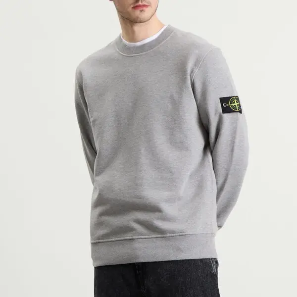 Stone Island Garment Dyed Crew Neck Sweatshirt