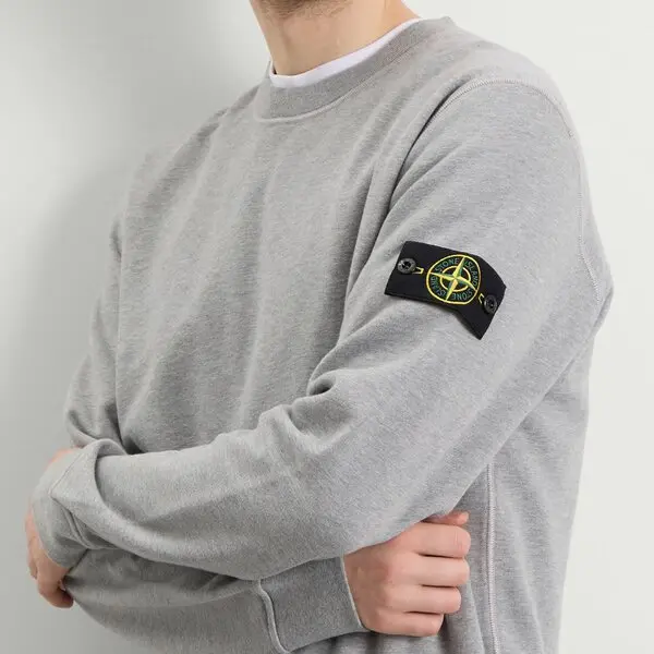 Stone Island Garment Dyed Crew Neck Sweatshirt