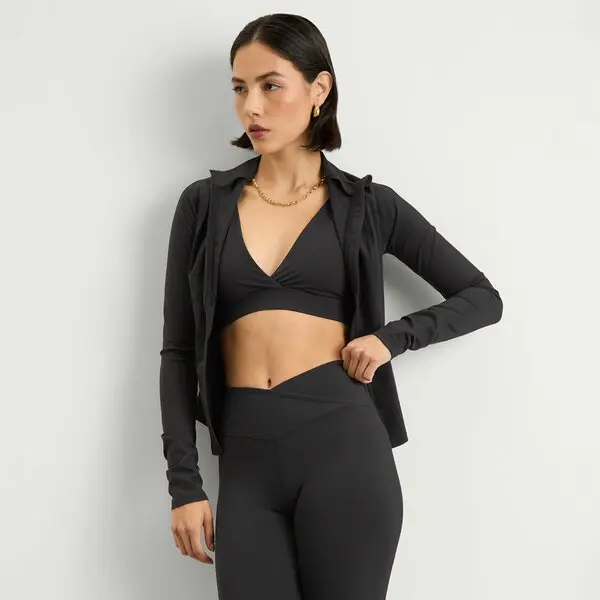 TALA Dayflex Wrap Waist Leggings - Shadow Black