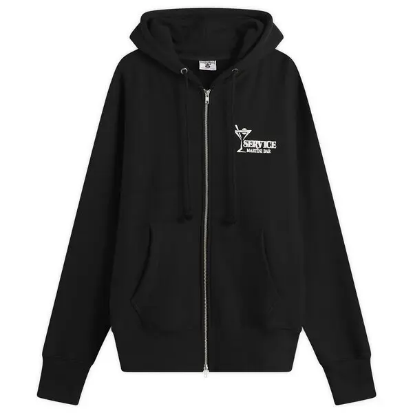 SERVICE WORKS Martini Zip Hoodie - Black