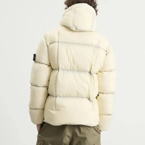 Stone Island Seam Faded Light Nylon Tela Down Jacket