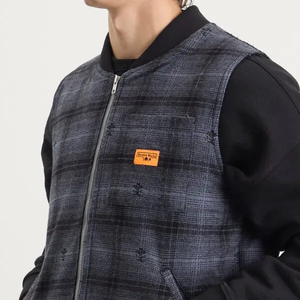 SERVICE WORKS Thistle Plaid Work Vest