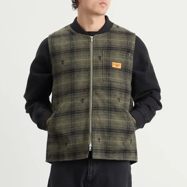 SERVICE WORKS Thistle Plaid Work Vest