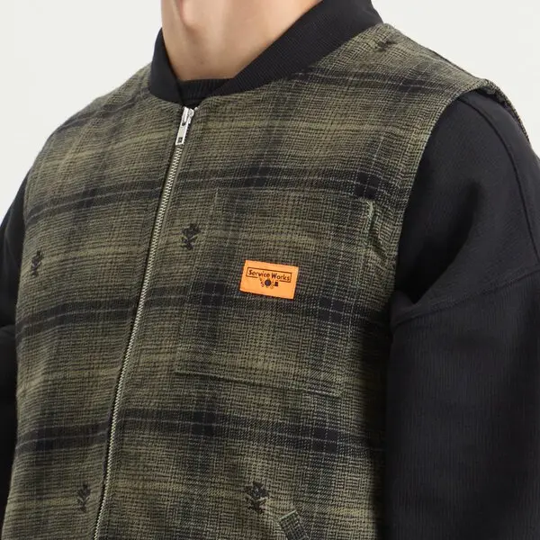 SERVICE WORKS Thistle Plaid Work Vest